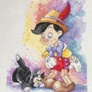 Pinocchio Digital Cross Stitch Pattern DMC Chart Embroidery Instant ...