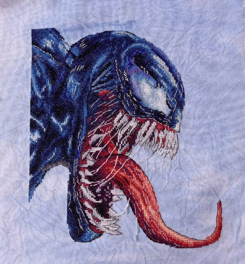 Symbiote Digital Cross Stitch Pattern DMC Chart Embroidery - Etsy