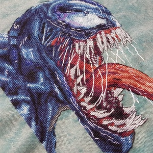 Symbiote Digital Cross Stitch Pattern DMC Chart Embroidery Instant ...