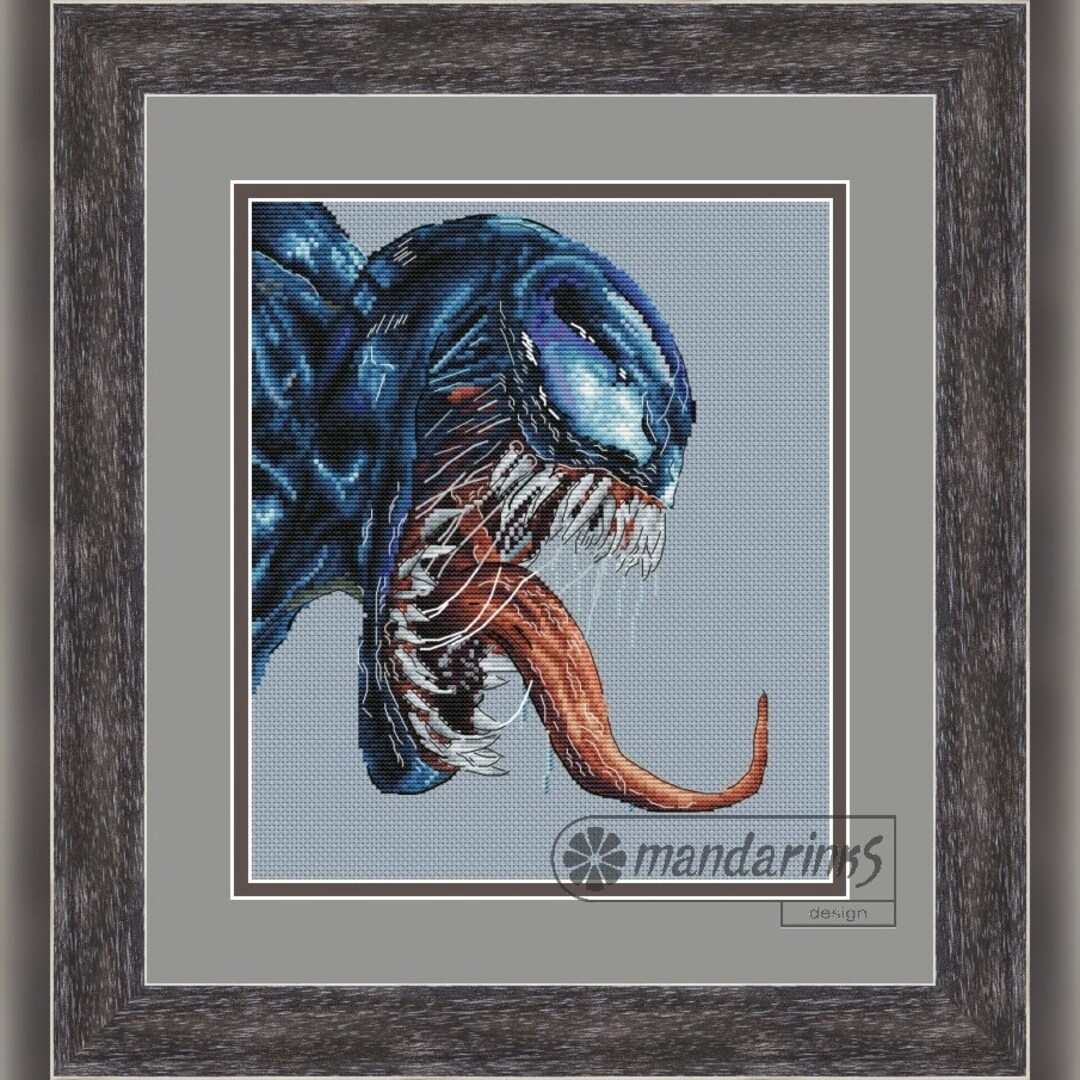 Symbiote Digital Cross Stitch Pattern DMC Chart Embroidery Instant ...