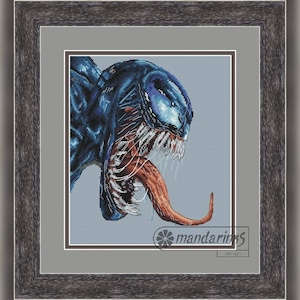 Symbiote Digital Cross Stitch Pattern DMC Chart Embroidery Instant ...