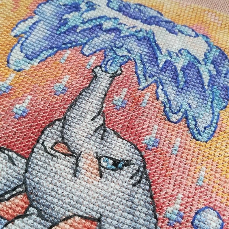 Dumbo Digital Cross Stitch Pattern DMC Chart Embroidery - Etsy