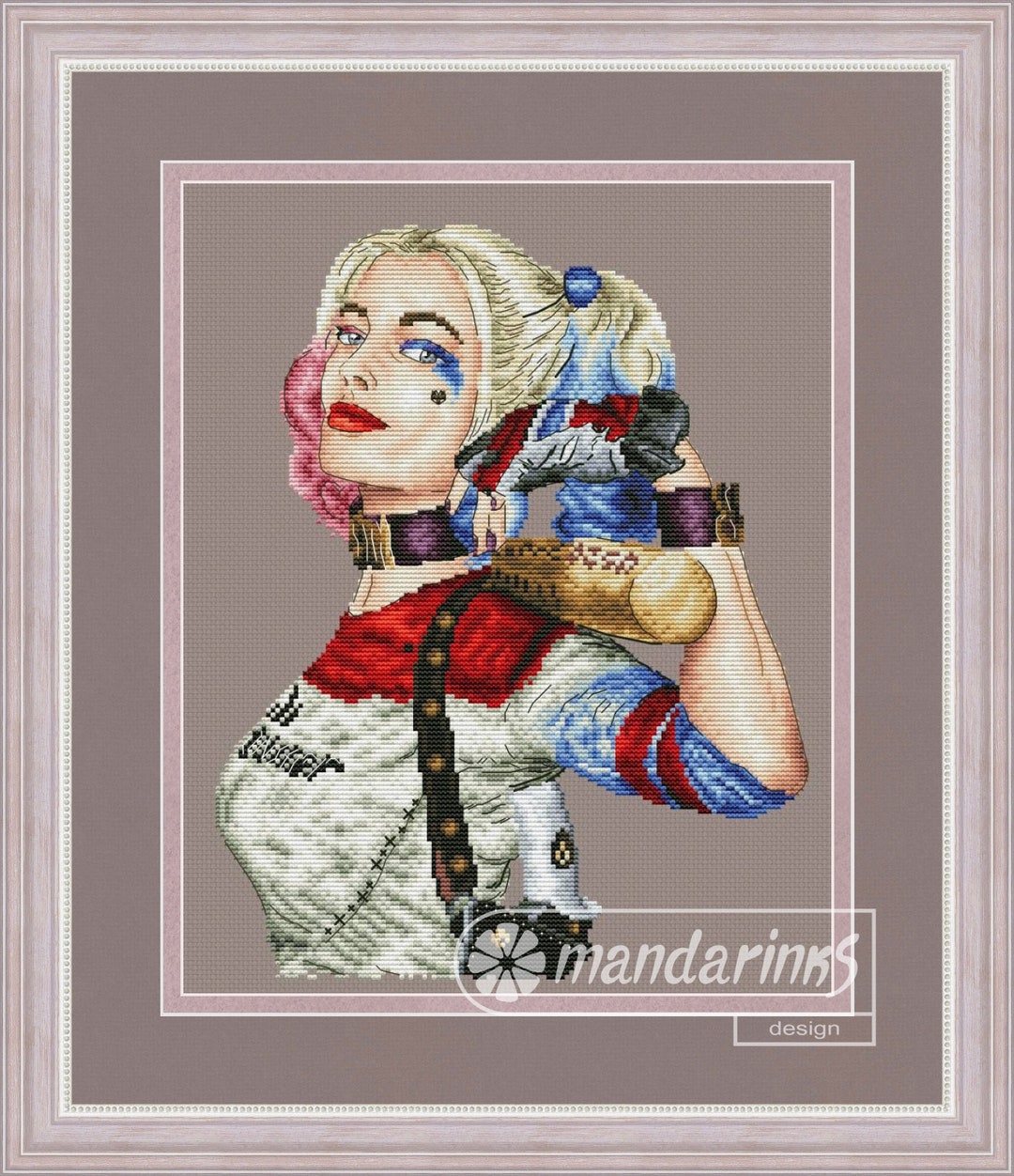 Supervillain 2 Digital Cross Stitch Pattern DMC Chart Embroidery ...