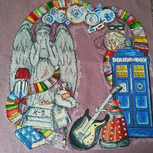 Doctor Who Wreath Digital Cross Stitch Pattern DMC Chart Embroidery ...