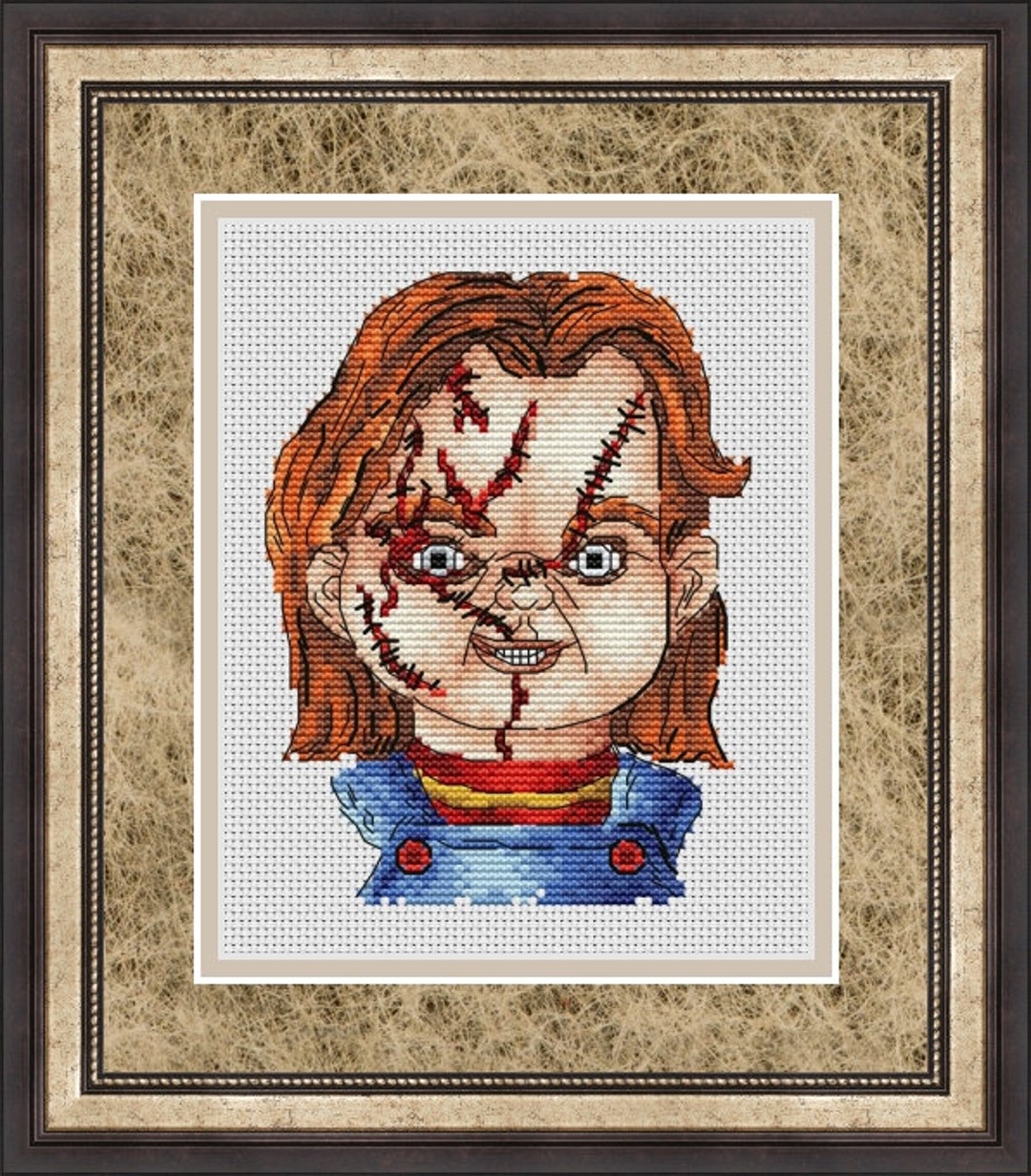 Mini Chucky Digital Cross Stitch Pattern DMC Chart Embroidery Instant ...
