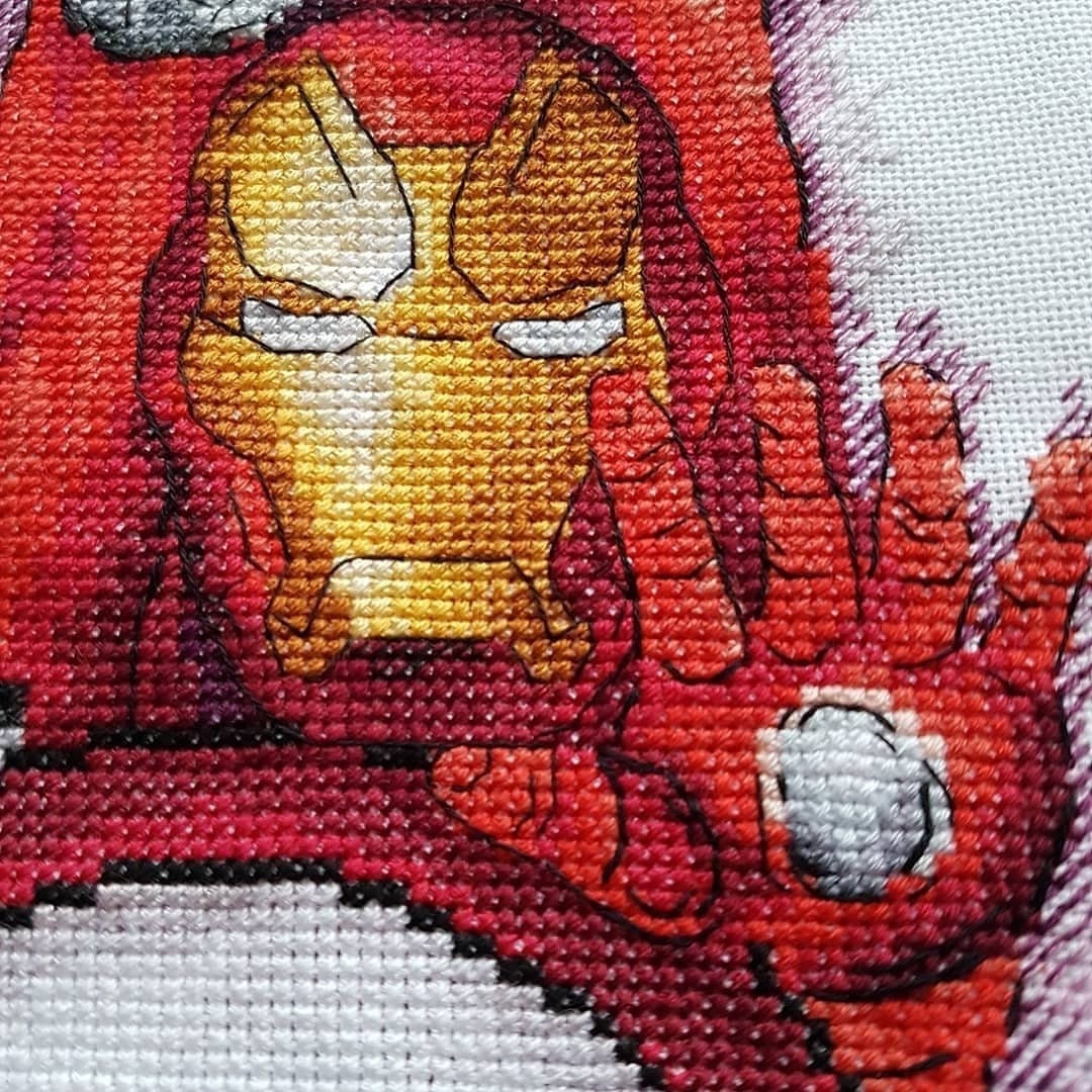 Superhero Wreath Digital Cross Stitch Pattern DMC Chart - Etsy