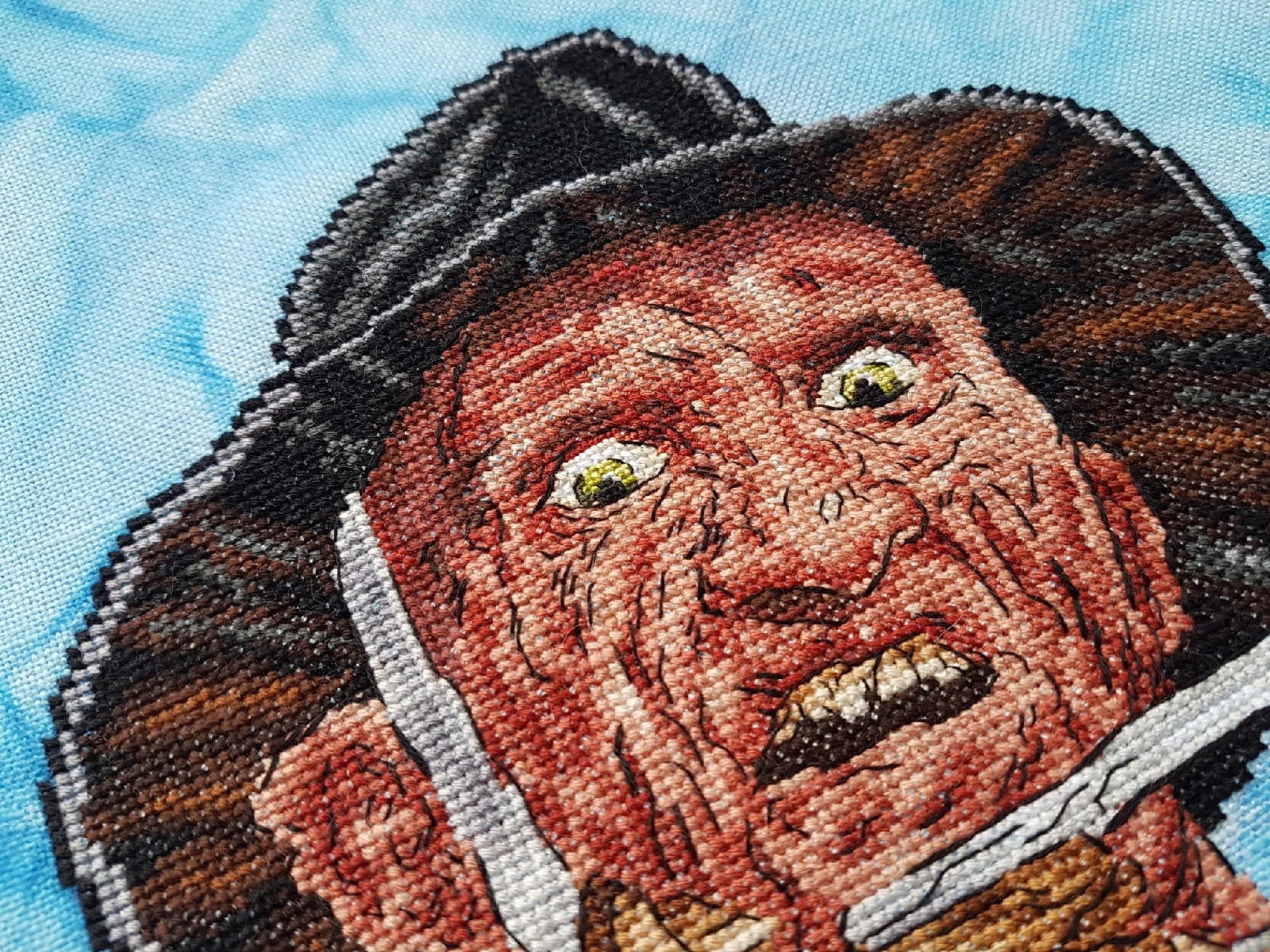 Freddie Krueger Digital Cross Stitch Pattern Chart Embroidery Instant ...