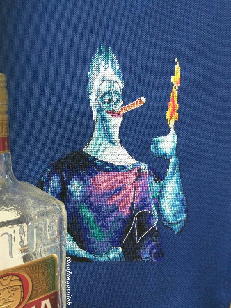 Hades Digital Cross Stitch Pattern DMC Chart Embroidery Instant ...