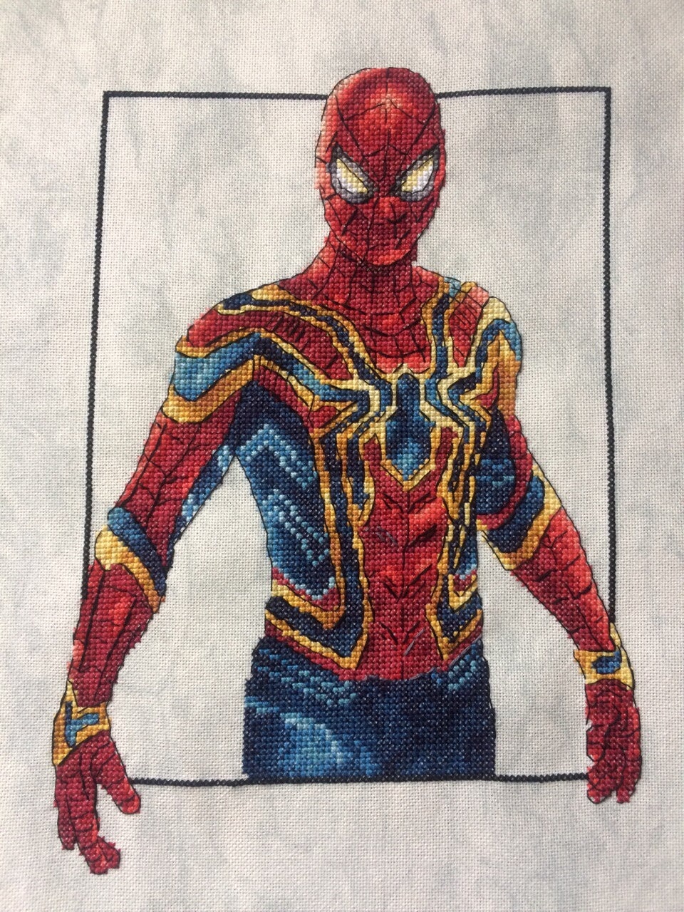The Superhero Digital Cross Stitch Pattern DMC Chart Embroidery Instant ...