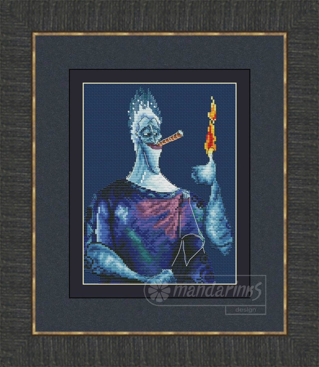 Hades Digital Cross Stitch Pattern DMC Chart Embroidery Instant ...