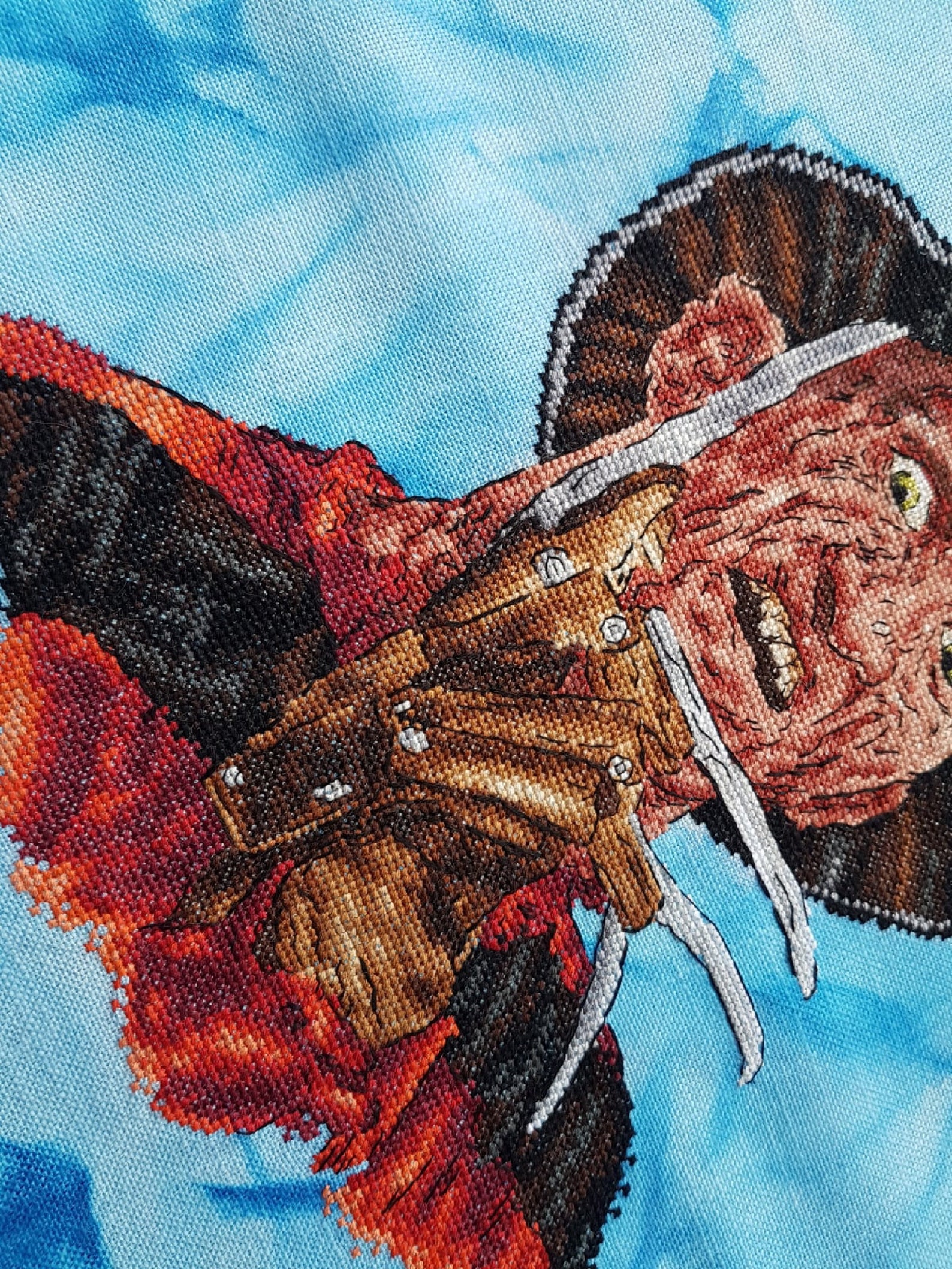 Freddie Krueger Digital Cross Stitch Pattern Chart Embroidery Instant ...
