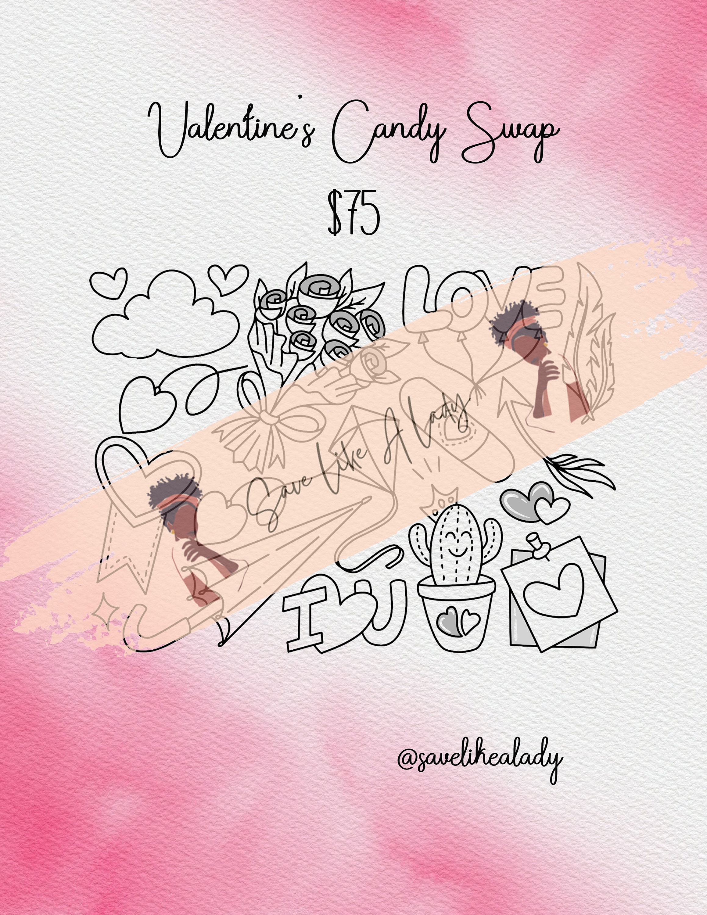 Valentine's Candy Swap Savings Challenge, Candy Savings Tracker - Etsy