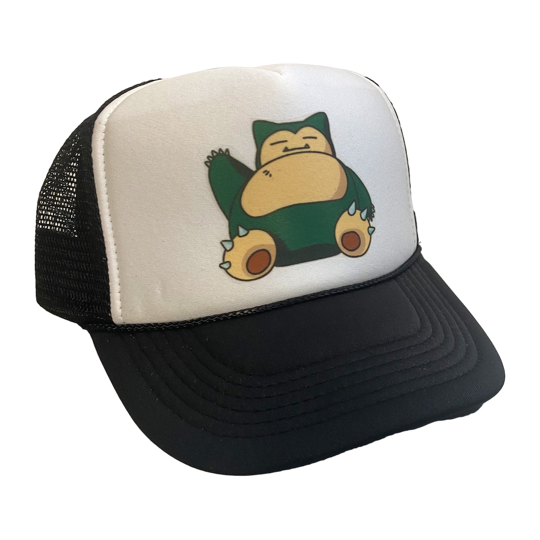 Snorlax Pokemon Hat Adjustable Unisex Snapback Cap Snorlax Trucker Hat ...