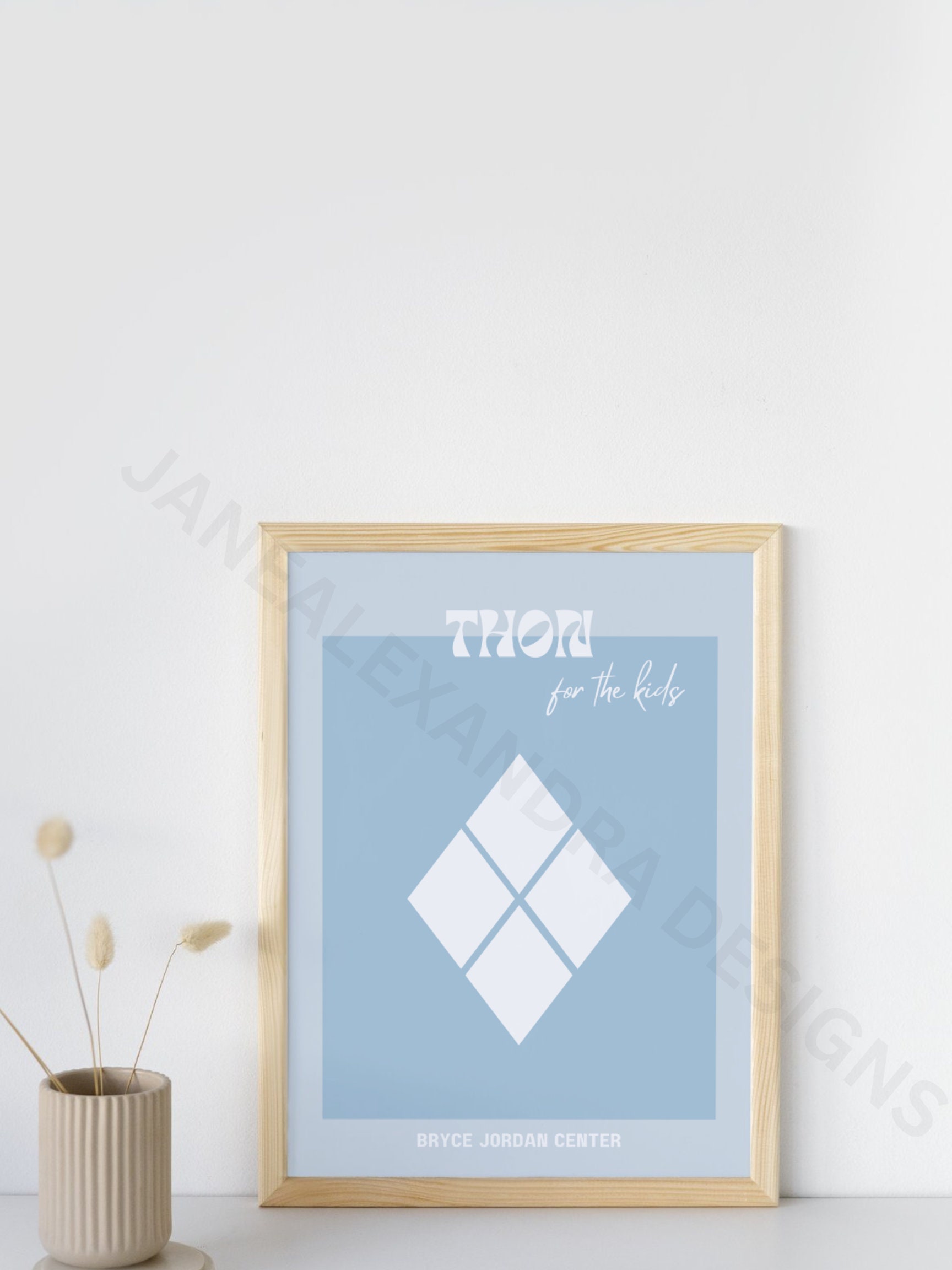 Blue Penn State University Prints | Wall Prints | College Dorm Decor ...