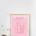 Pink University of Virginia Prints | Wall Prints | College Dorm Decor ...