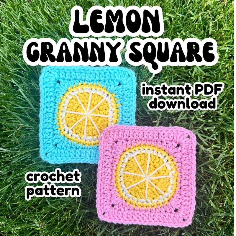 Citrus Granny Square Pattern - Etsy
