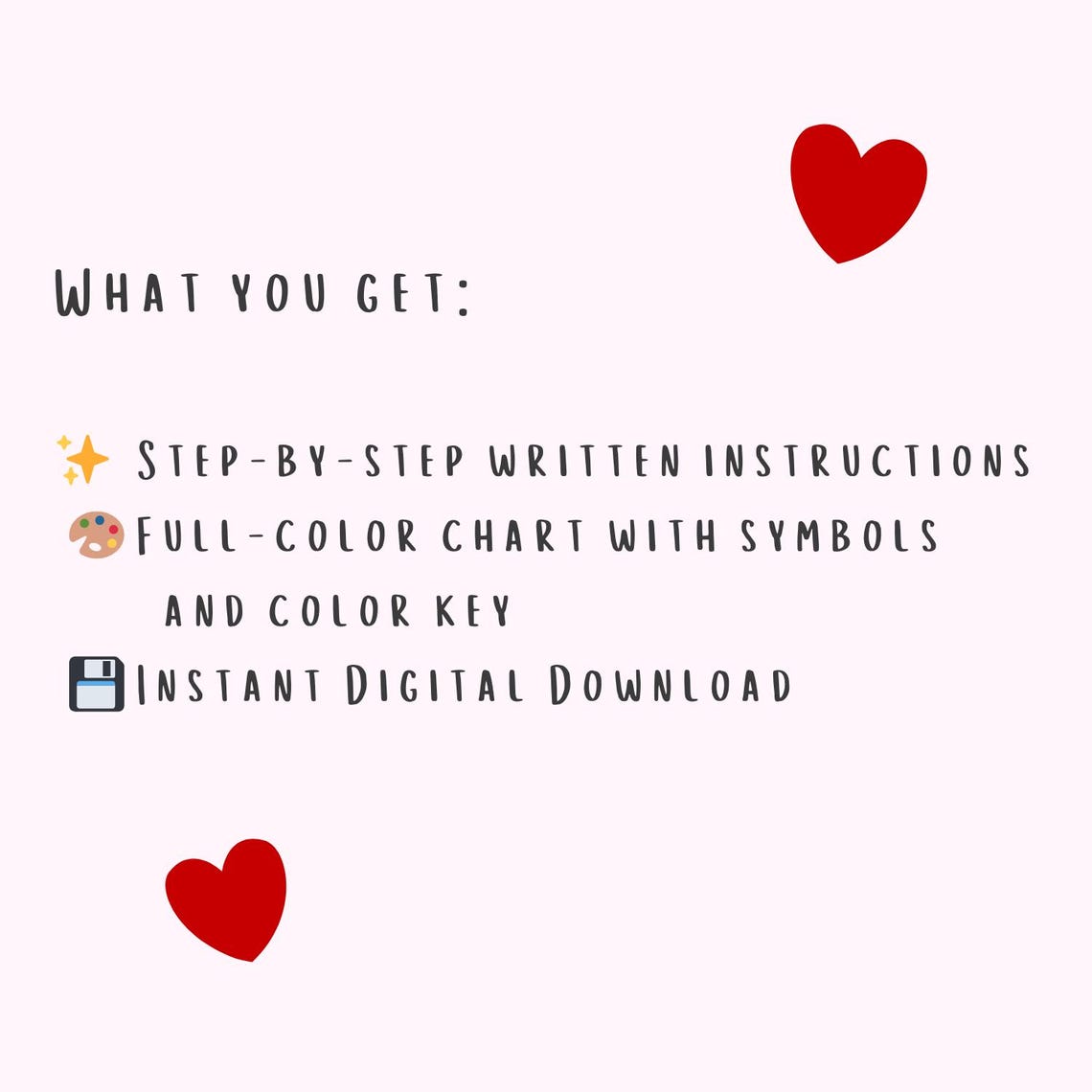 Love Hearts Overlay Mosaic Crochet Blanket Pattern PDF | Hearts XOXO ...
