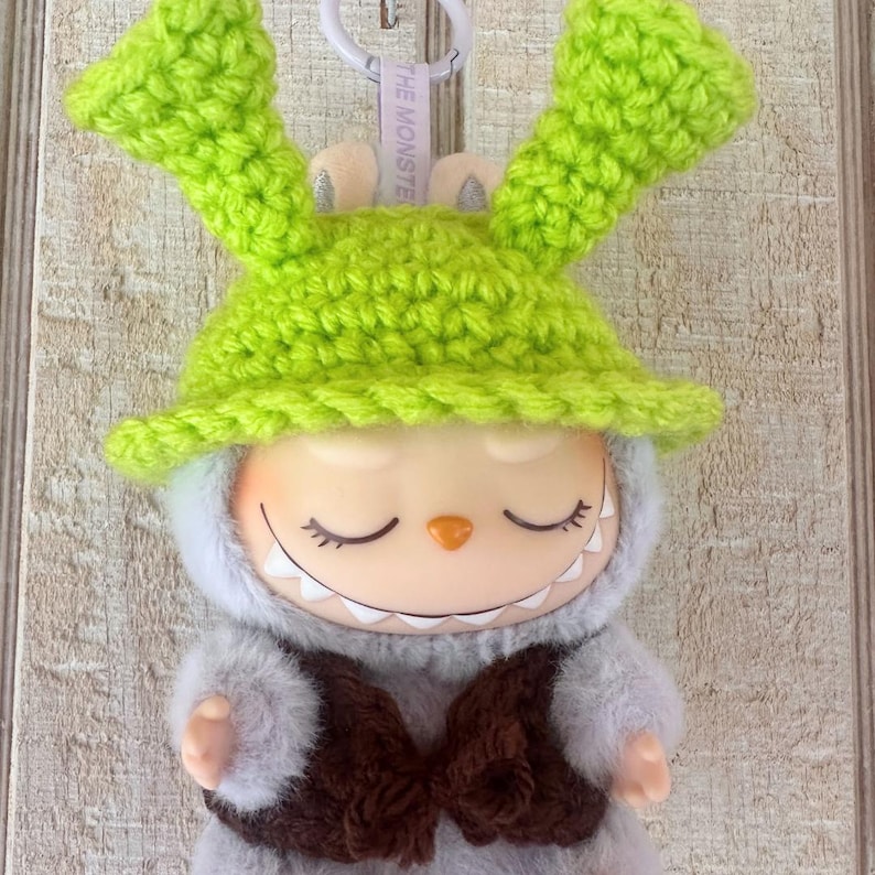 Labubu Shrek Costume Crochet Pattern | Labubu Clothes Hat & Vest ...