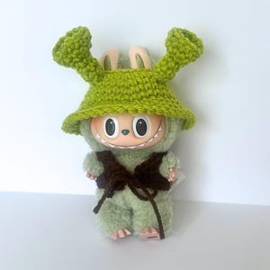 Labubu Shrek Costume Crochet Pattern | Labubu Clothes Hat & Vest ...