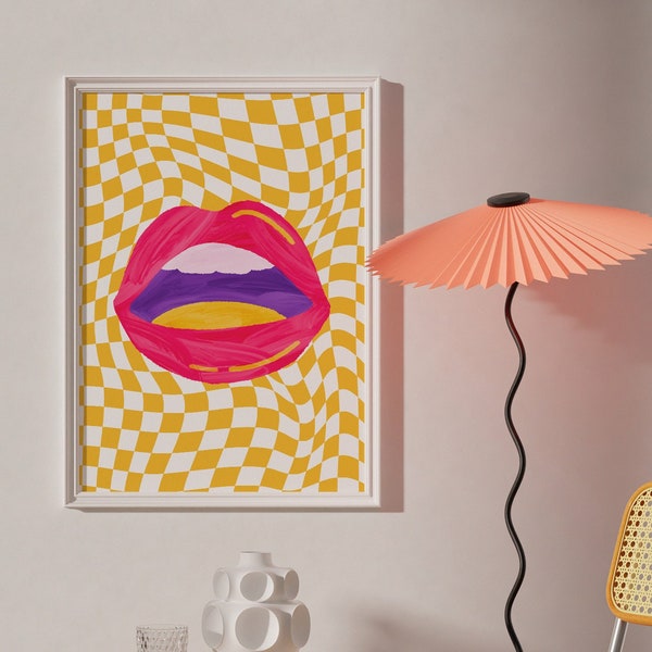 Lips Painting - Etsy