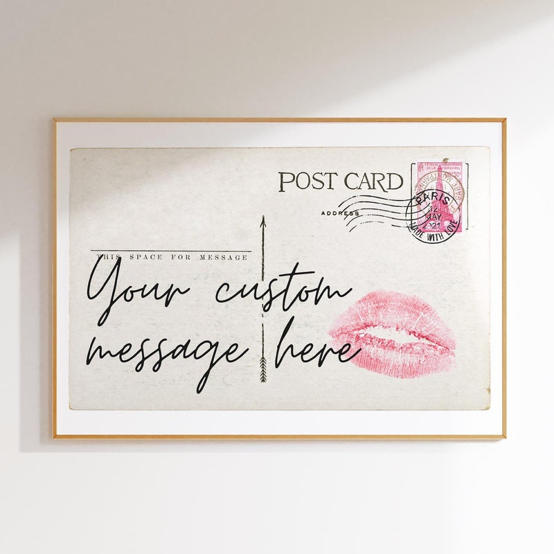 Embroidered Postcard - Etsy
