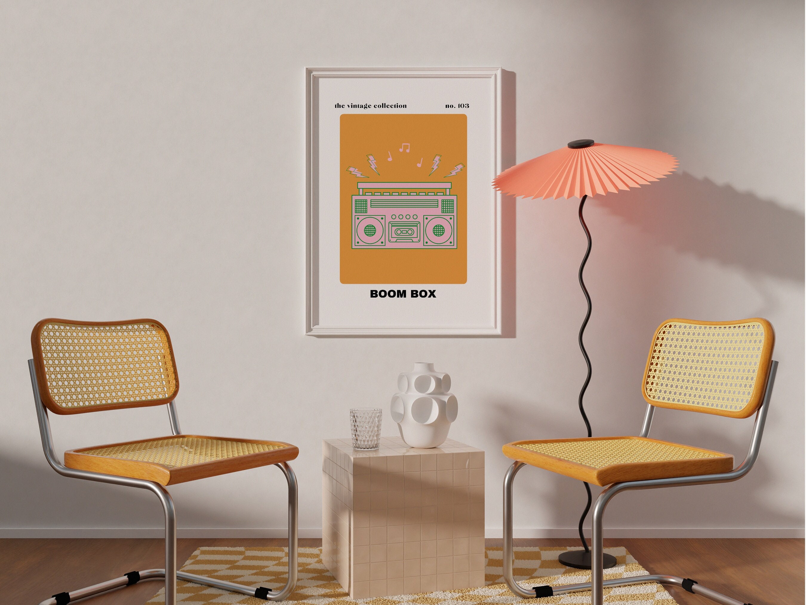 Vintage Poster Bedroom Wall Art Boom Box Poster Retro Wall Art - Etsy