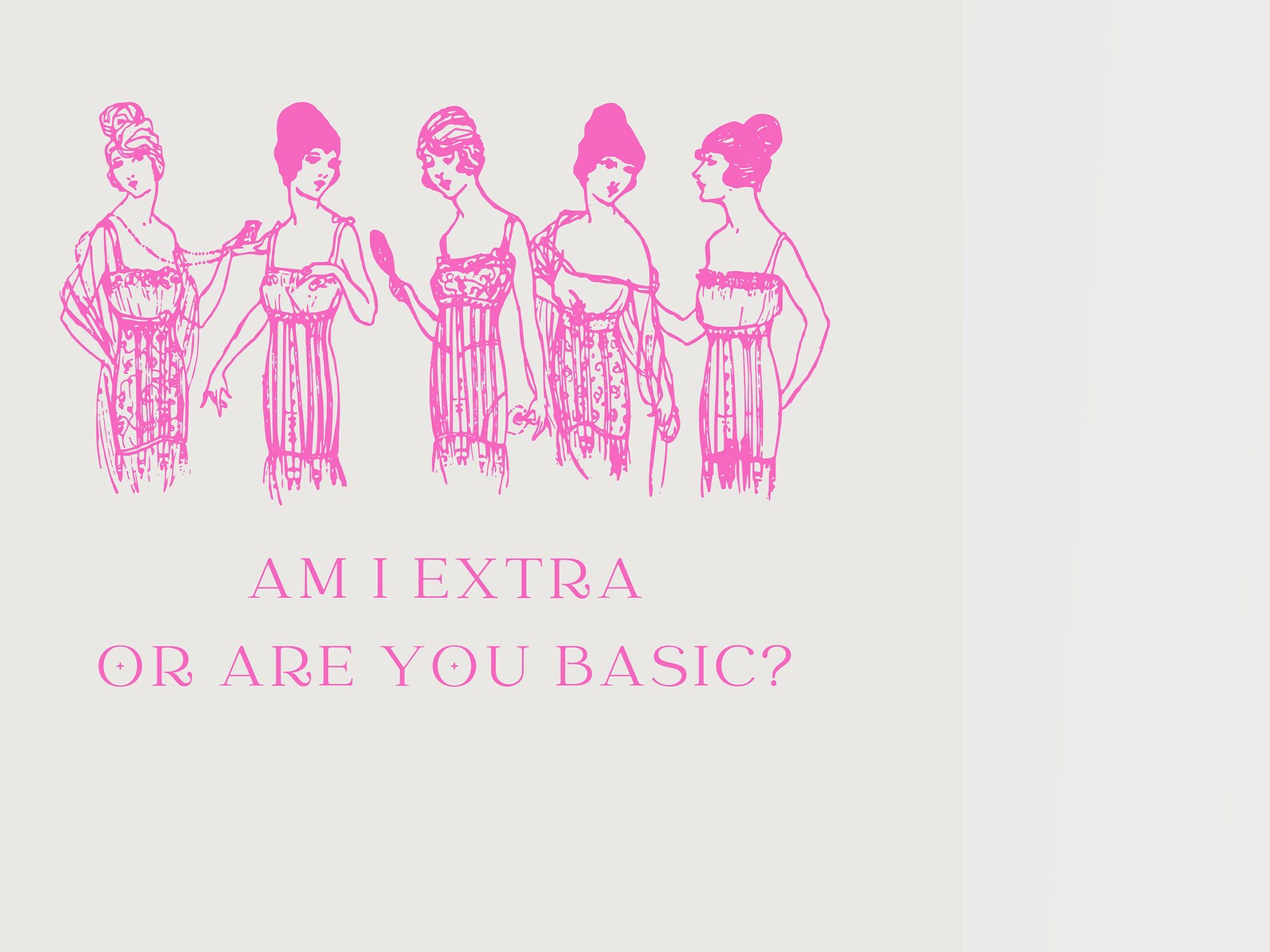Be Extra Digital Prints Retro Cartoon Art Feminist Poster - Etsy
