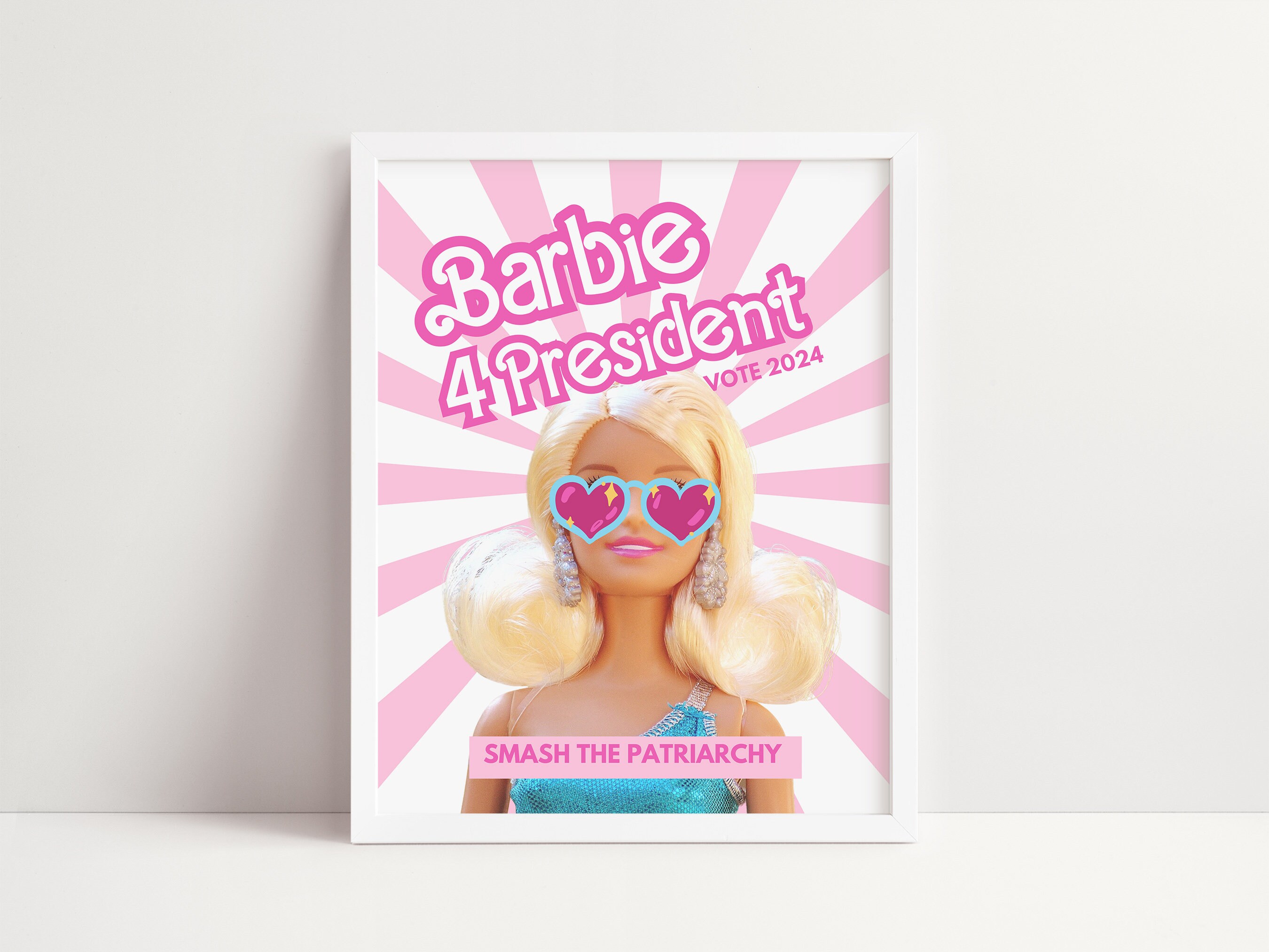 Barbie Wall Art Feminist Poster