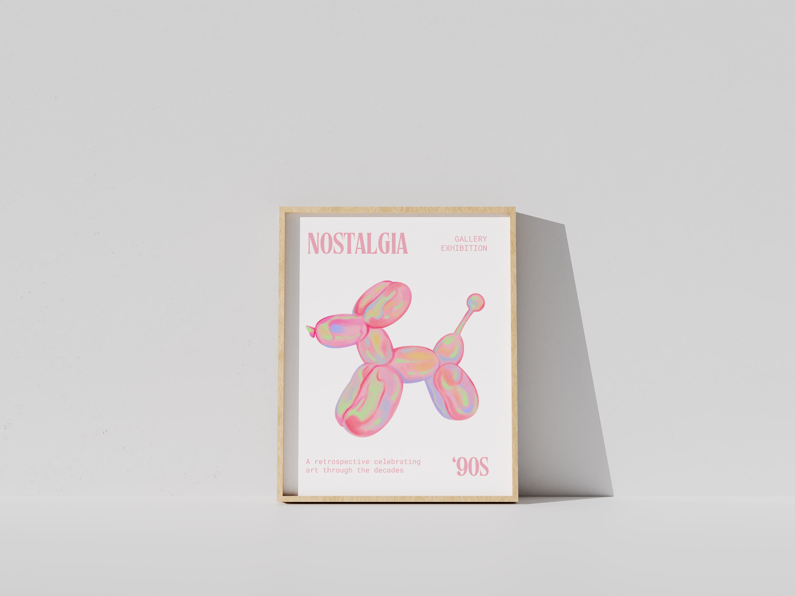 Retro Nostalgia Print Preppy Aesthetic Art Pink Prints - Etsy