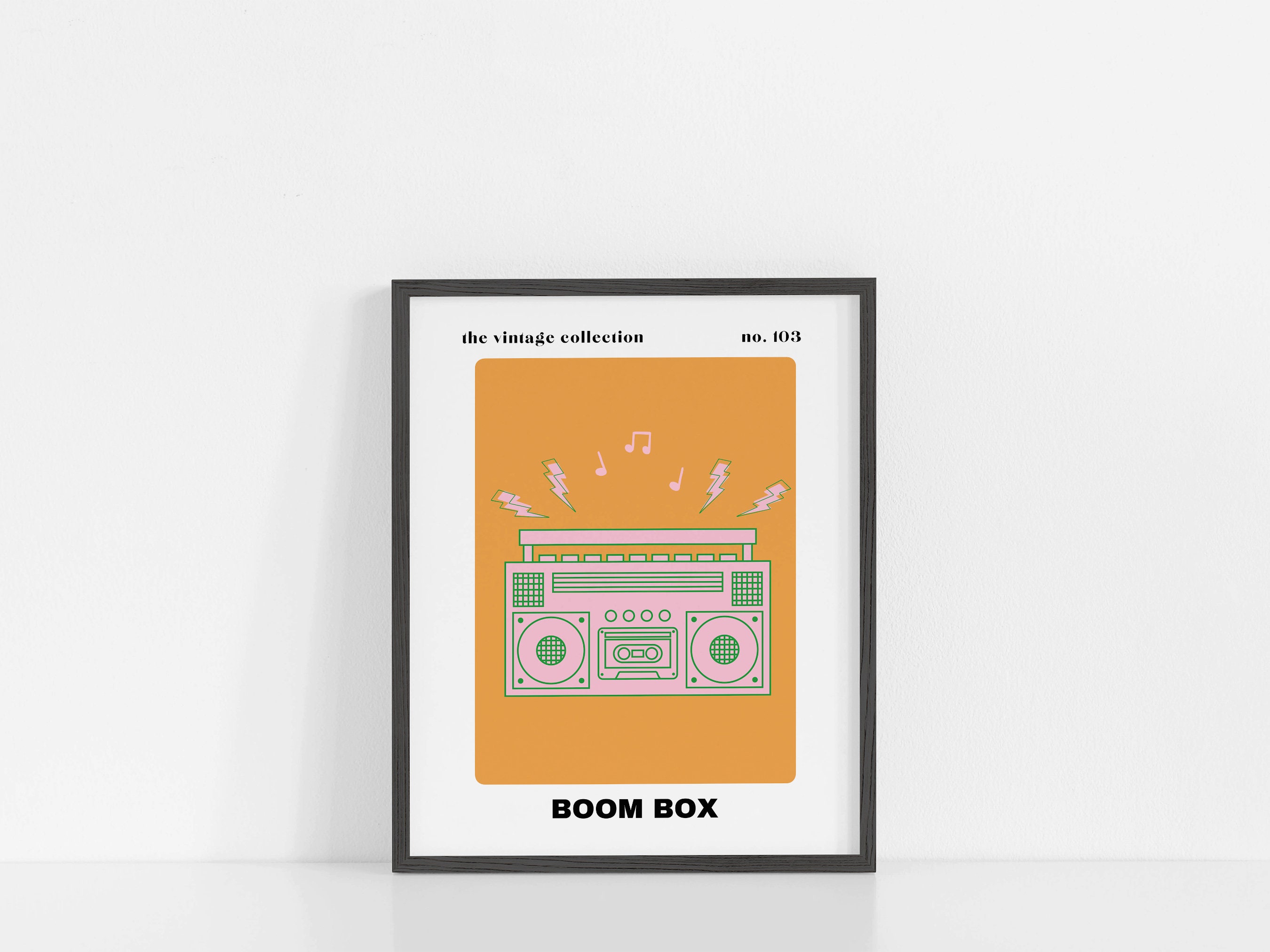 Vintage Poster Bedroom Wall Art Boom Box Poster Retro Wall Art - Etsy