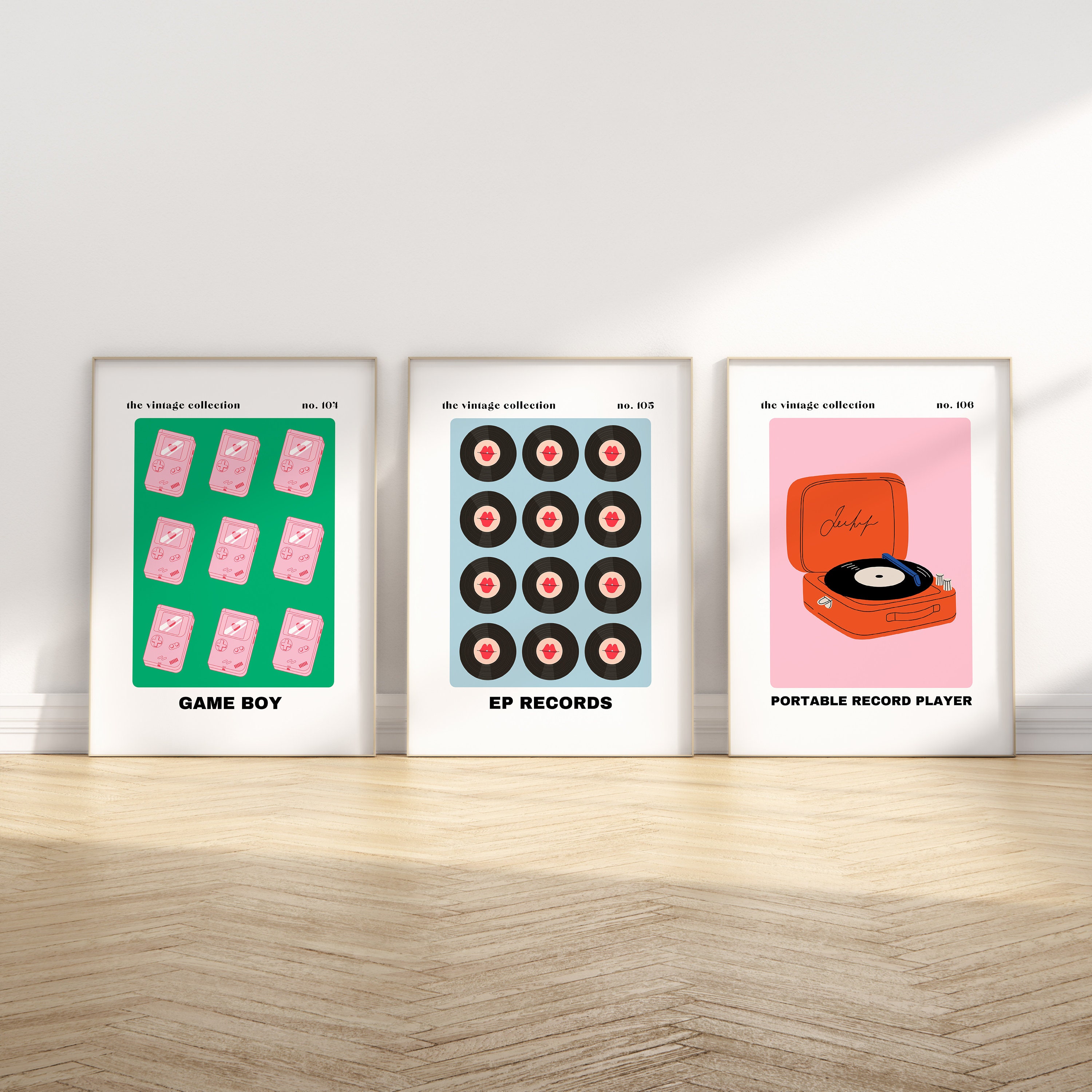 Game Boy Poster Digital Print Vintage Poster Kids Room Wall Art Retro ...