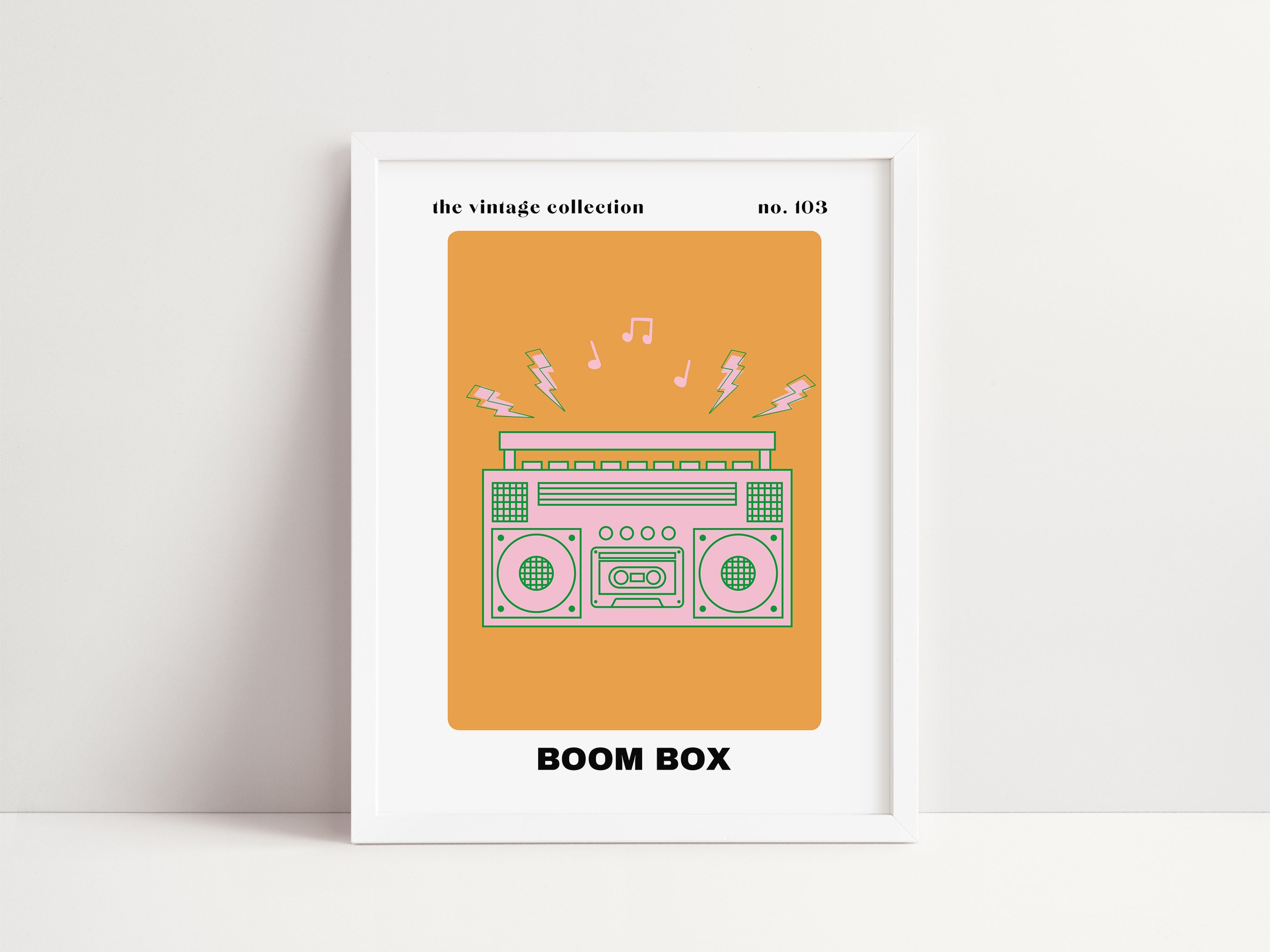 Vintage Poster Bedroom Wall Art Boom Box Poster Retro Wall Art - Etsy