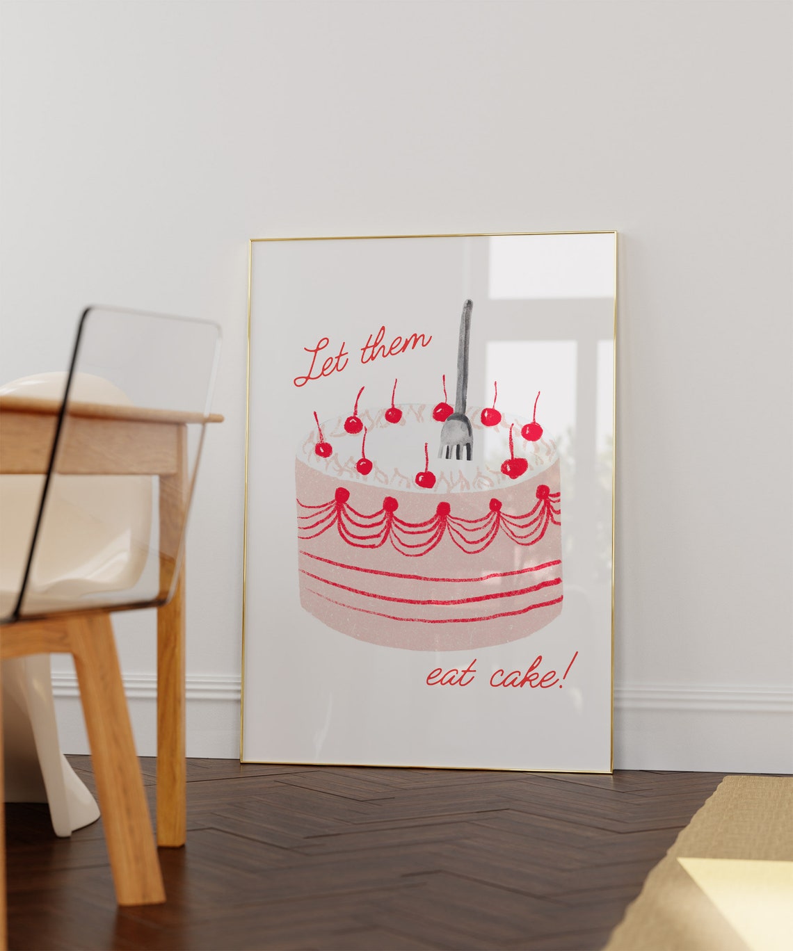 Cake Art, Fun Kitchen Prints, Digital Download, Baker Gifts, Funny ...