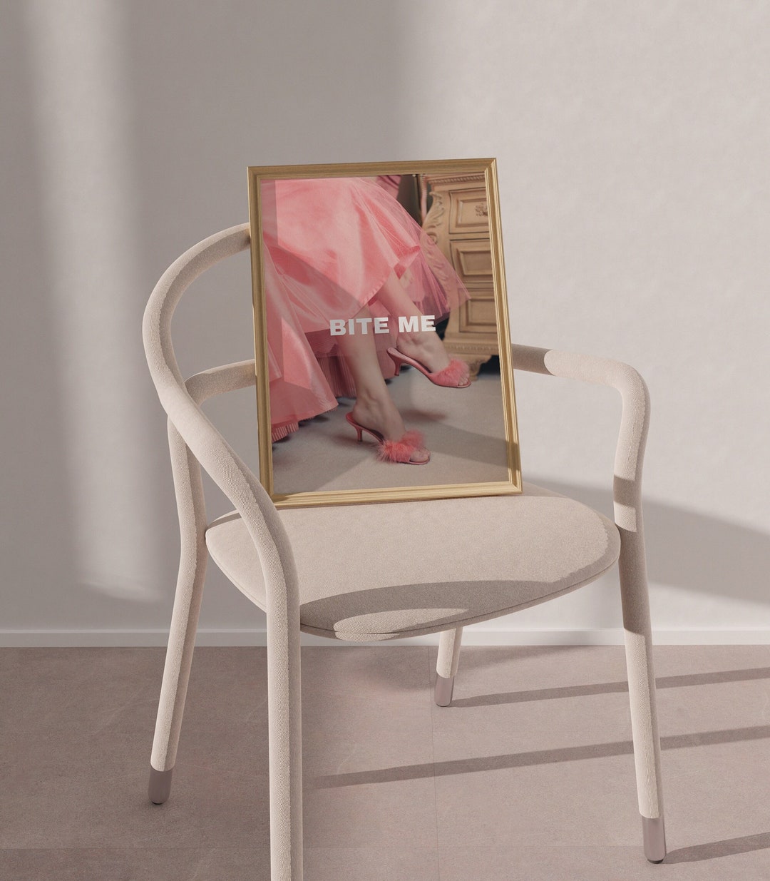 Bite Me Digital Print - Coquette Room Decor - Retro Art Print - Edgy ...