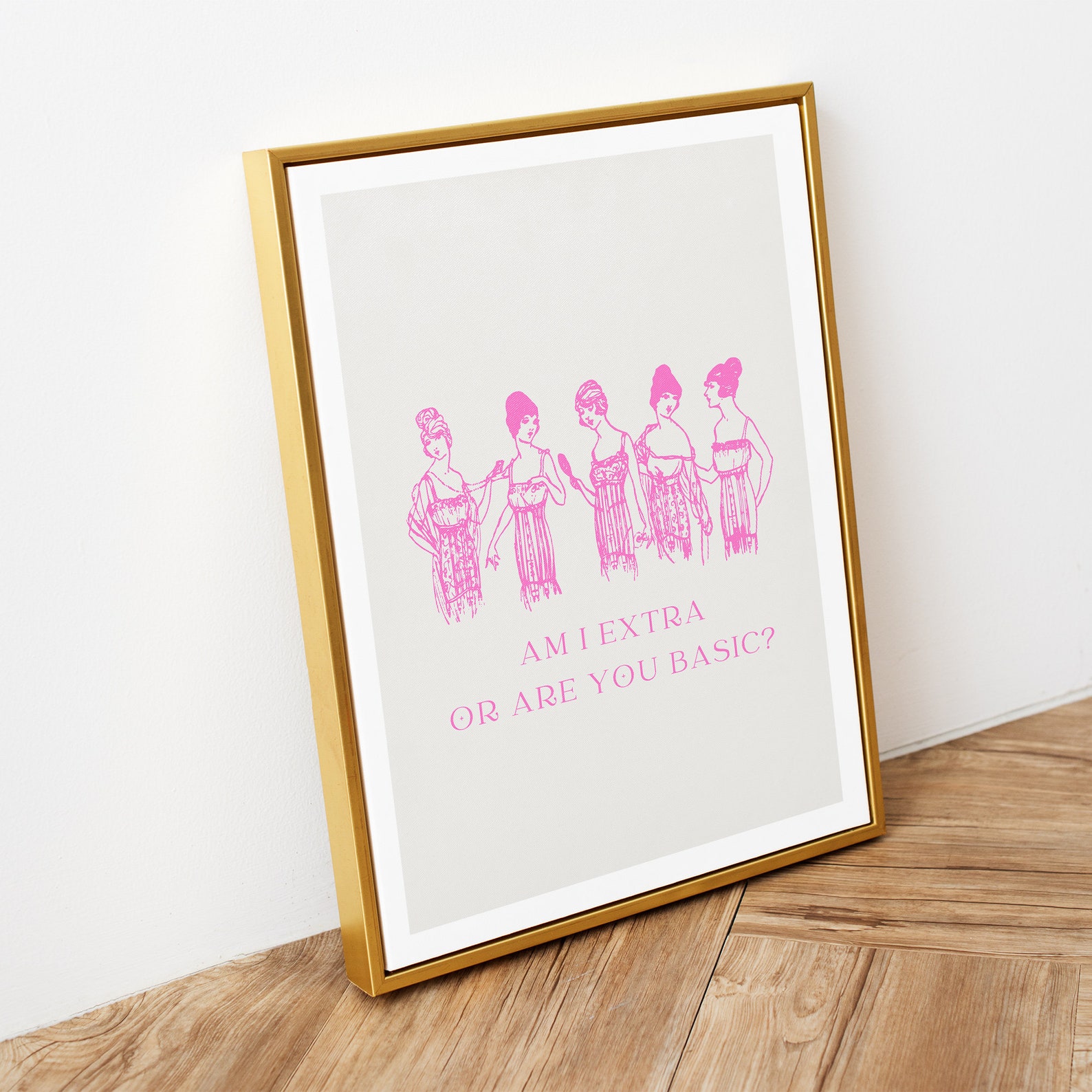 Be Extra Digital Prints Retro Cartoon Art Feminist Poster - Etsy