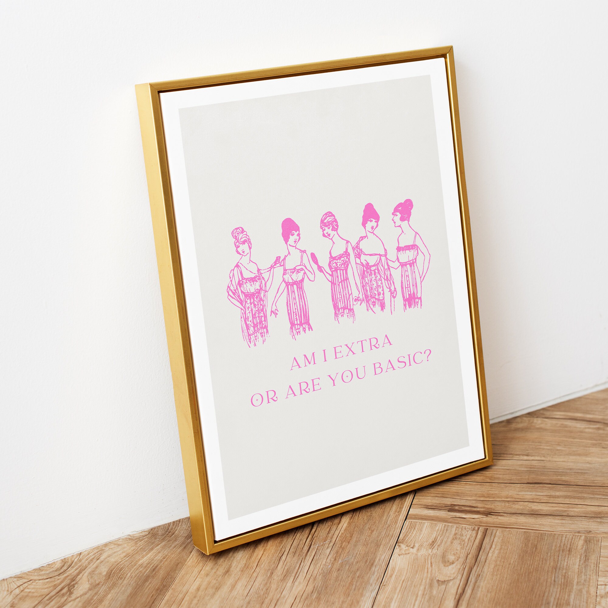 Be Extra Digital Prints Retro Cartoon Art Feminist Poster - Etsy