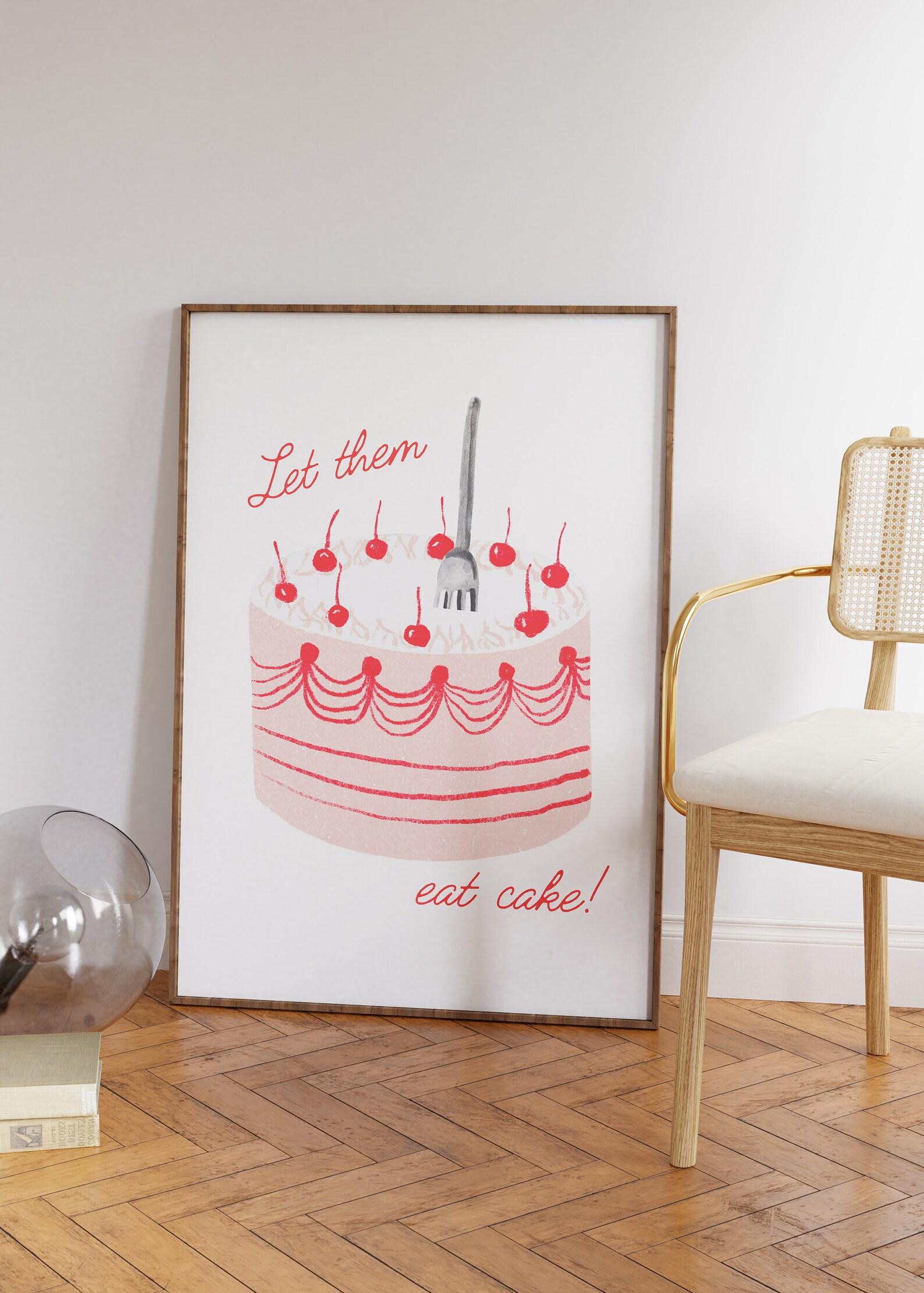 Cake Art, Fun Kitchen Prints, Digital Download, Baker Gifts, Funny ...