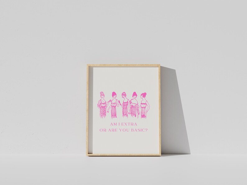 Be Extra Digital Prints Retro Cartoon Art Feminist Poster - Etsy