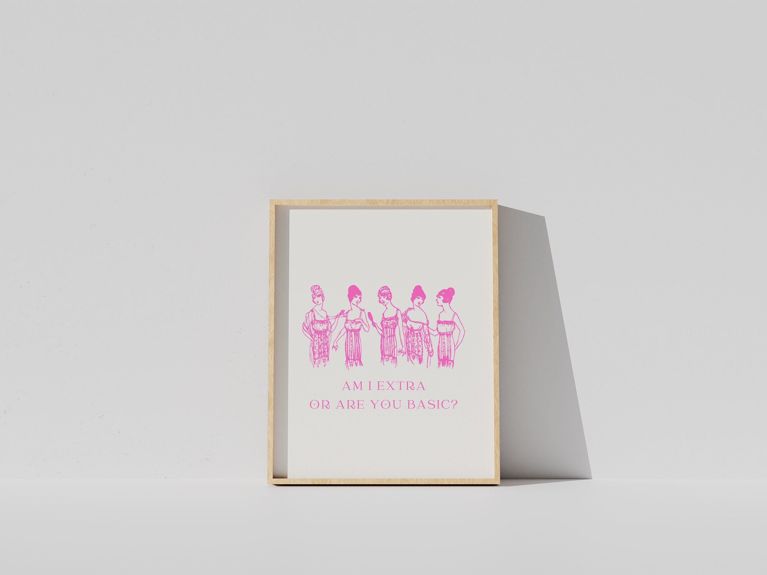 Be Extra Digital Prints Retro Cartoon Art Feminist Poster - Etsy