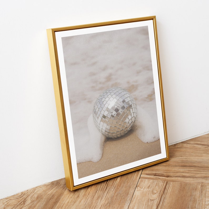 Disco Beach Retro Poster Trendy Coastal Wall Print PRINTED Photography ...