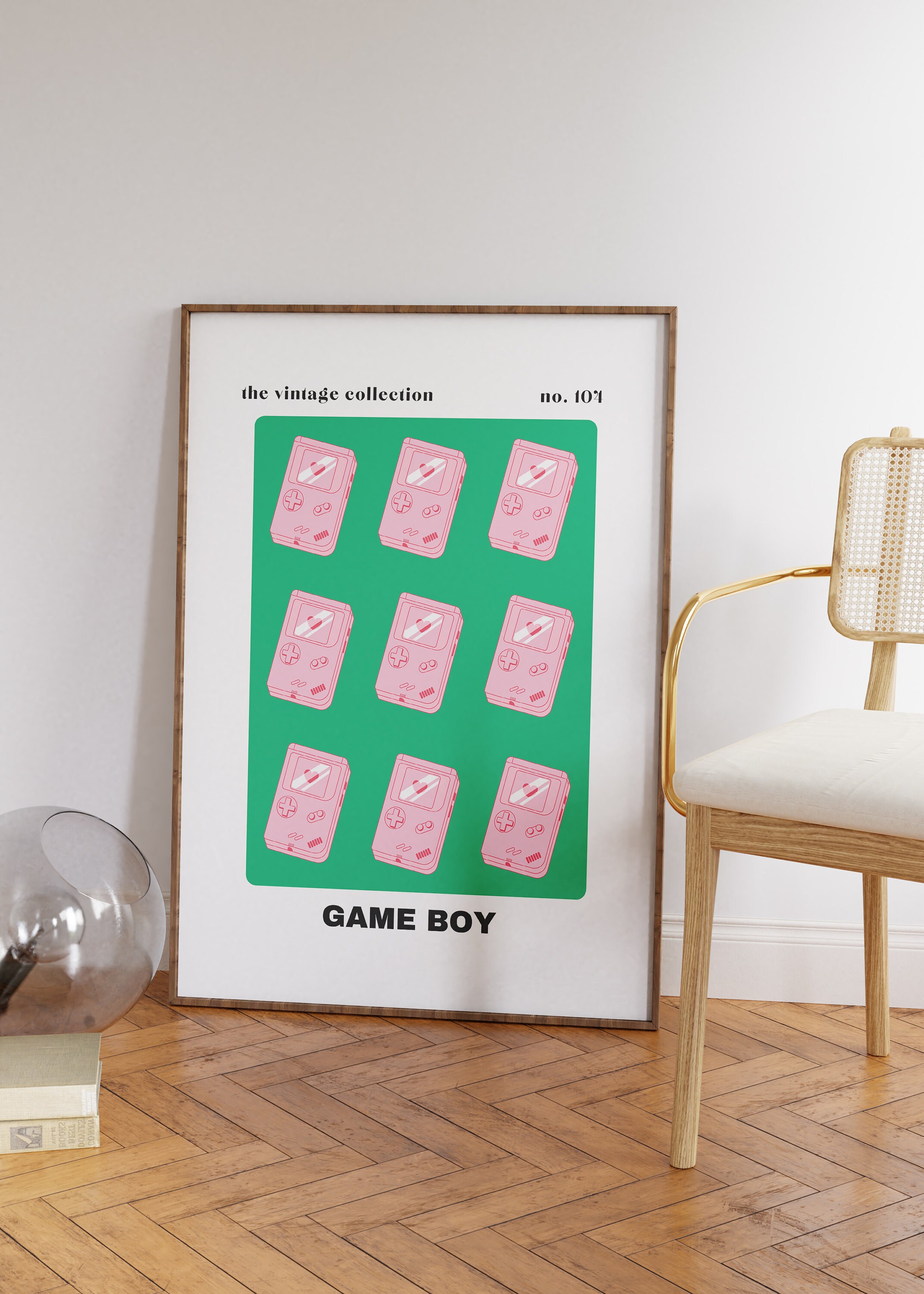 Game Boy Poster - Digital Print - Vintage Poster - Kids Room Wall Art ...