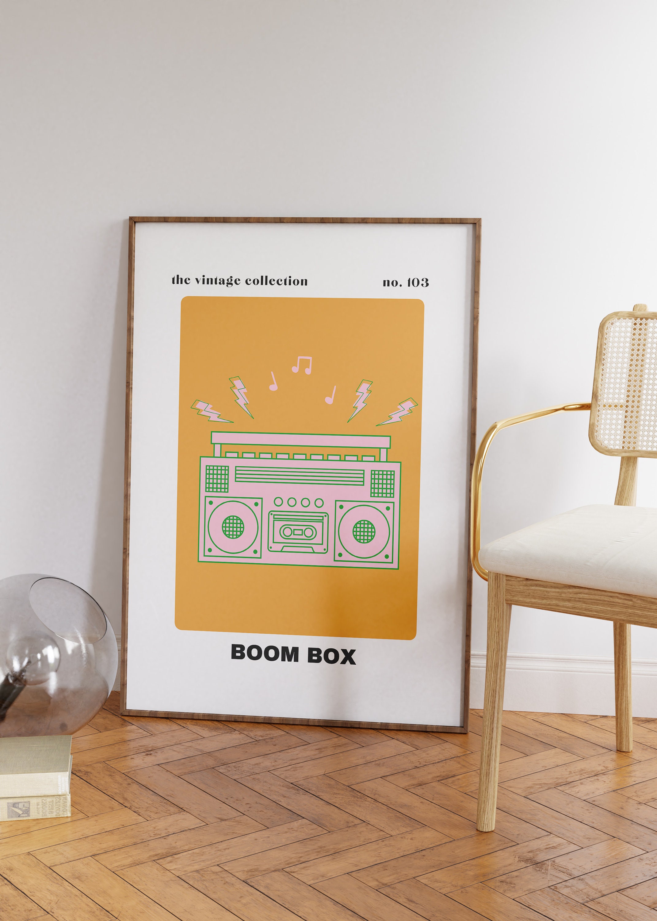 Vintage Poster Bedroom Wall Art Boom Box Poster Retro Wall Art - Etsy