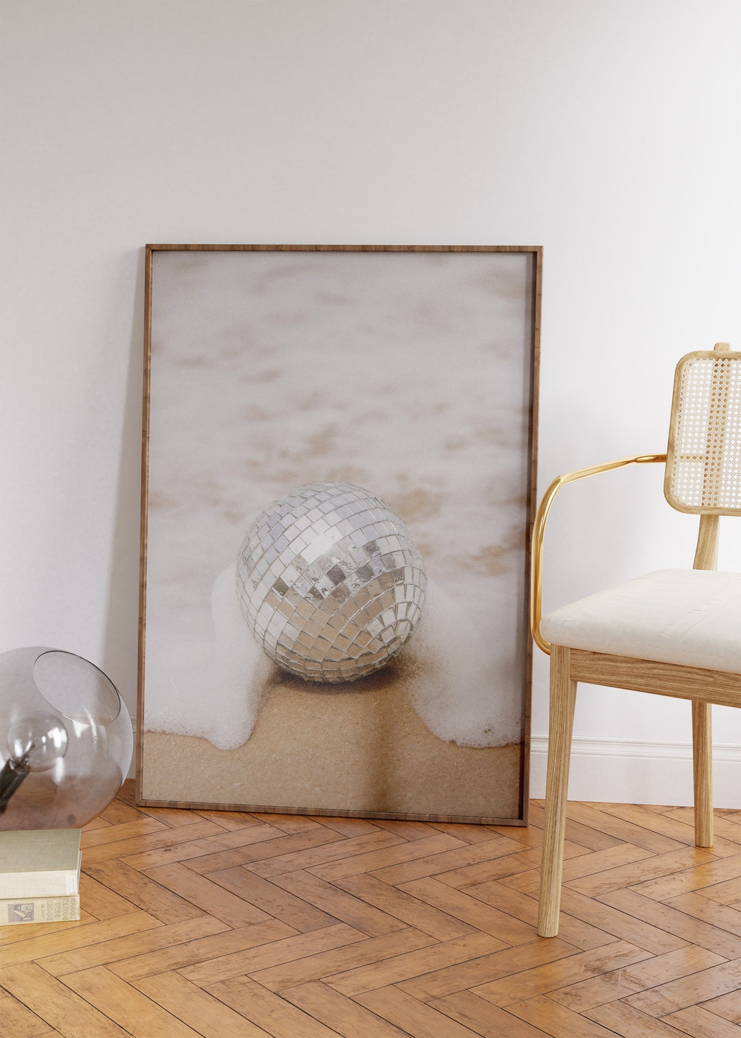 Disco Beach Retro Poster Trendy Coastal Wall Print PRINTED Photography ...