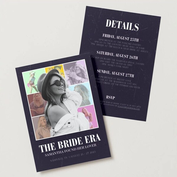 Swift Eras Tour Invitation - Etsy