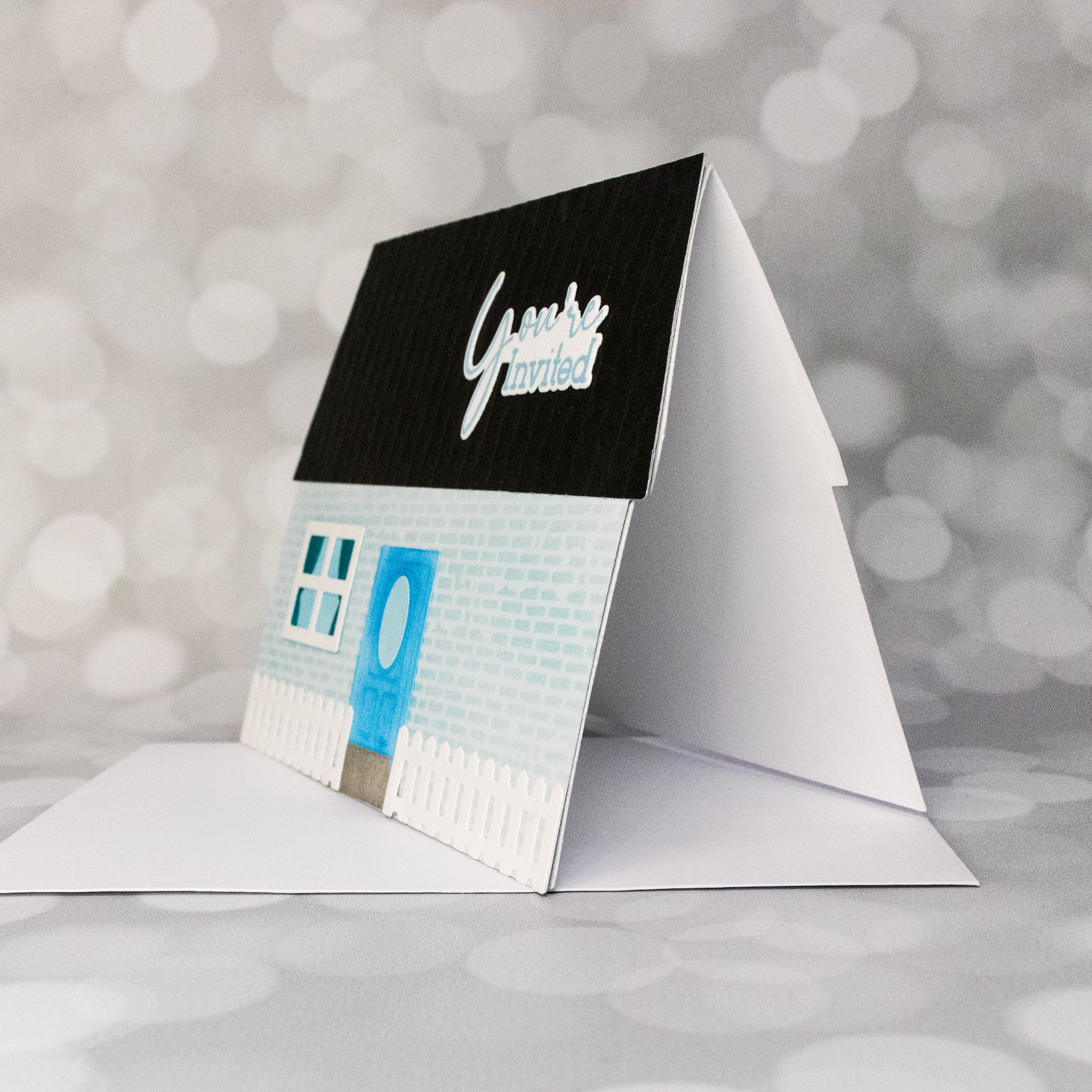 You're Invited Handmade House Shaped Card - Etsy