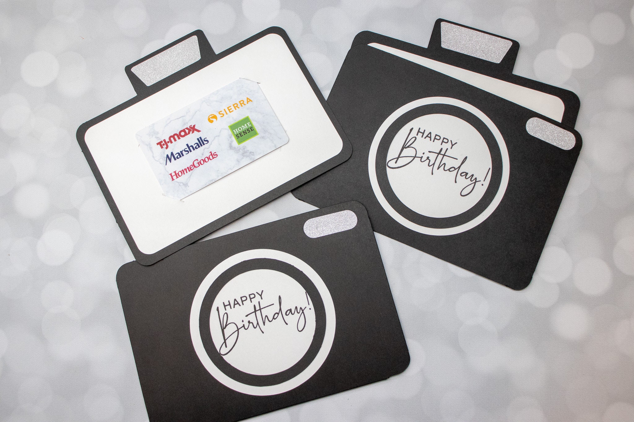 Happy Birthday Camera Gift Card Holder, Handmade Card - Etsy