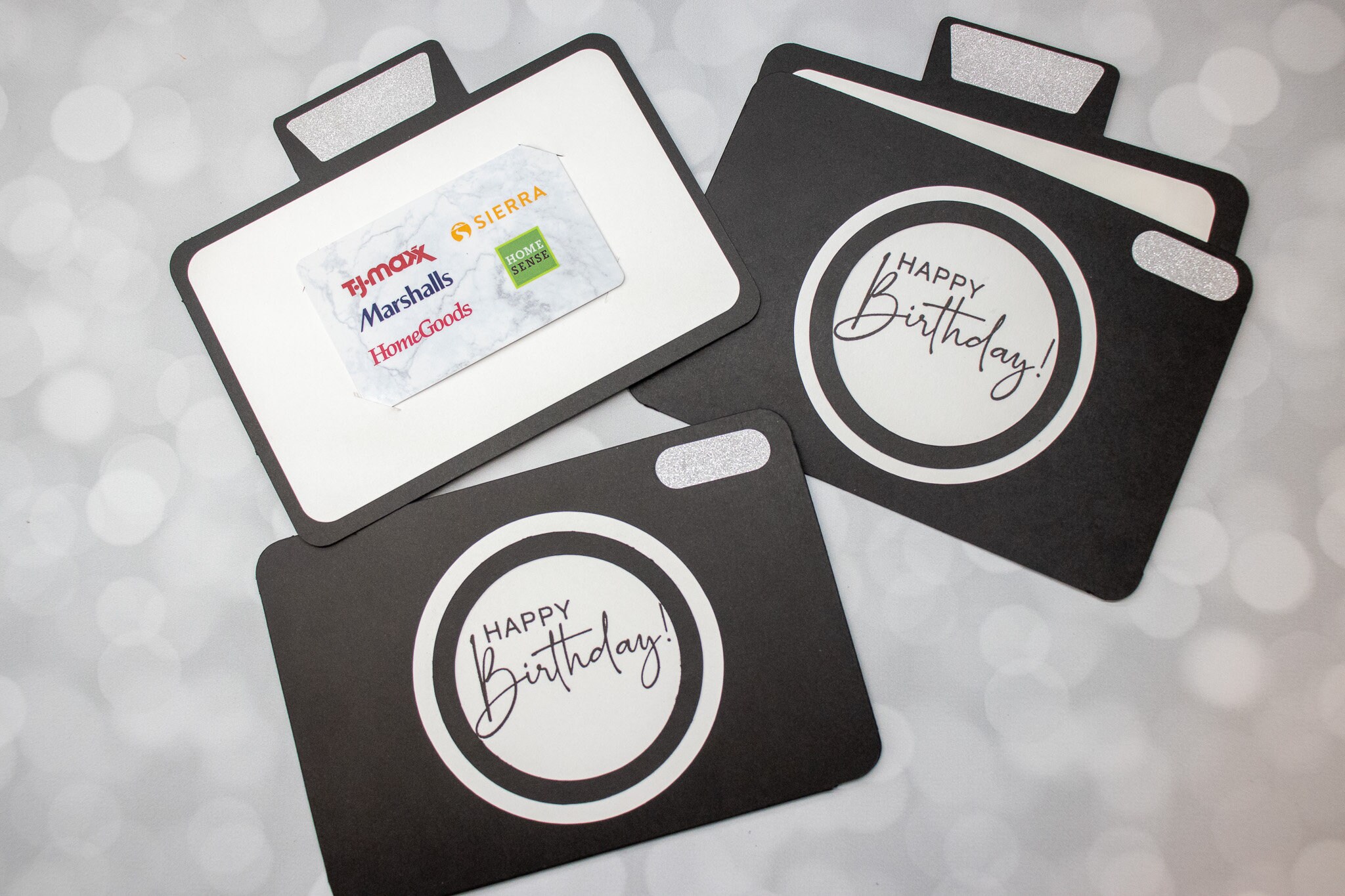 Happy Birthday Camera Gift Card Holder, Handmade Card - Etsy