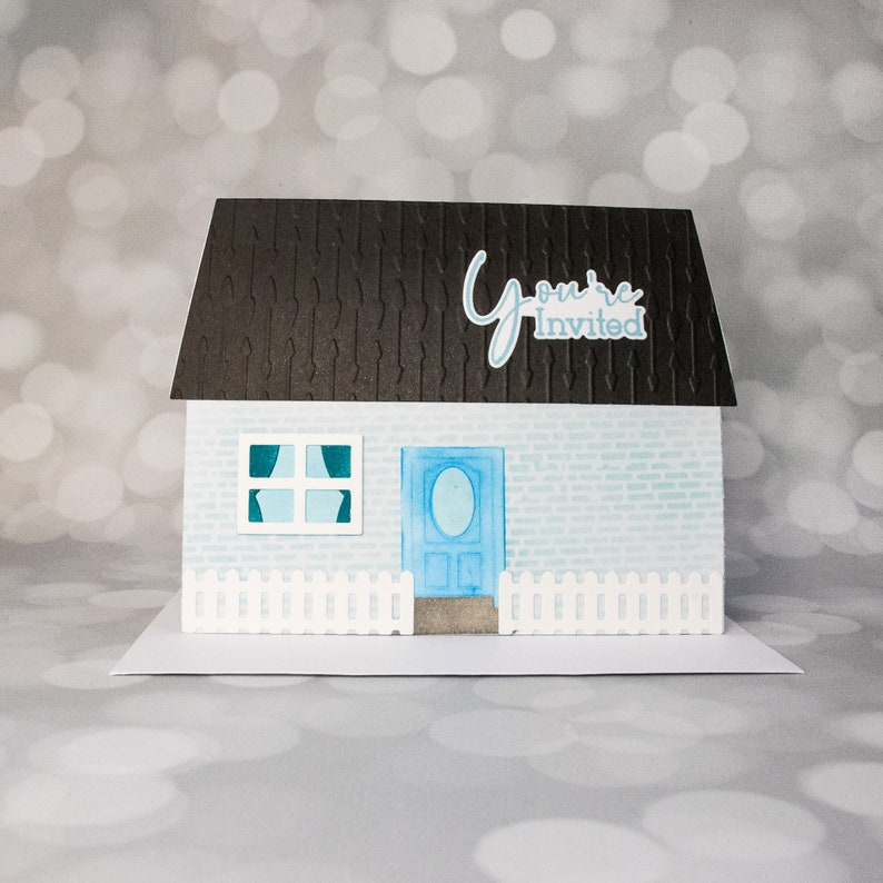 You're Invited Handmade House Shaped Card - Etsy
