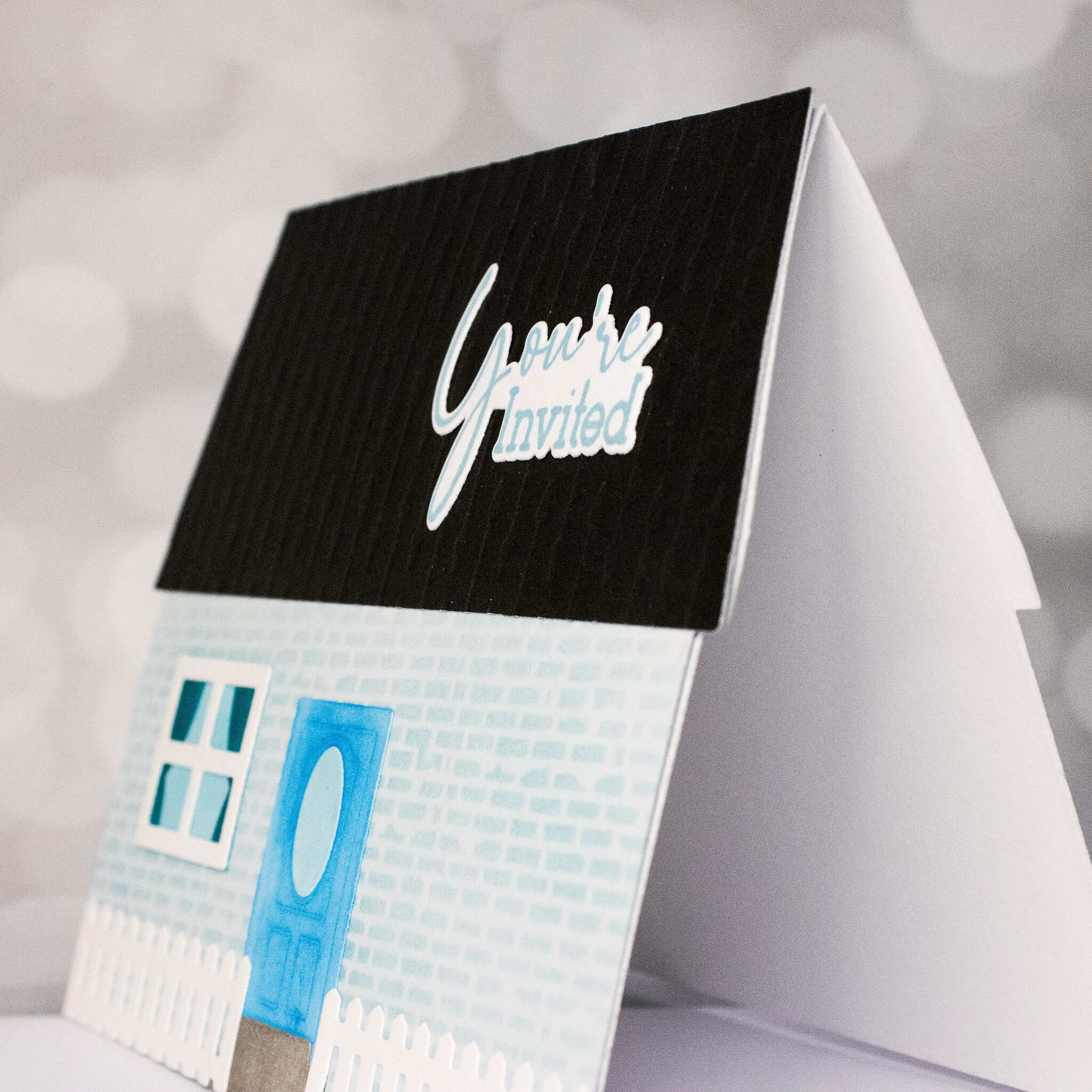 You're Invited Handmade House Shaped Card - Etsy
