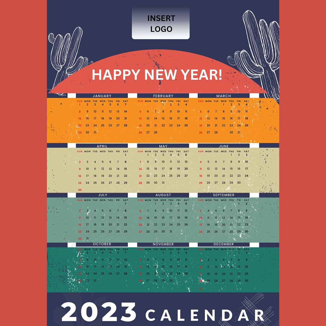 2023 Calendar Printable Calendar 2023 2023 Digital Etsy
